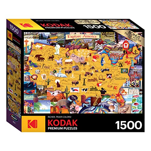 Kodak Premium Jigsaw Puzzle 1500pc Explore America