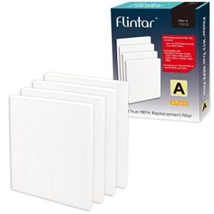 Flintar 115115 True HEPA Filter A, Compatible with Winix Air Purifier C535, 5300, 6300, P300, H13 Grade True HEPA Replacement Filters (4 HEPA Filters)