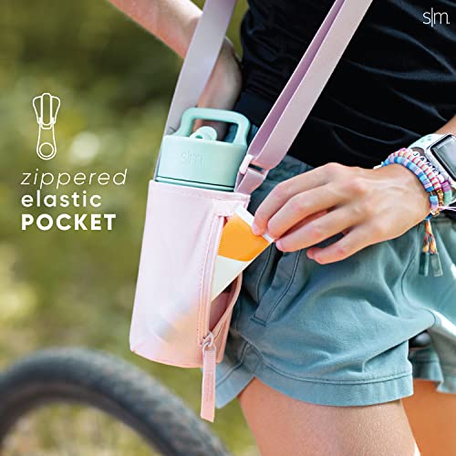 Simple Modern Kid's Water Bottle Carrier Sling with Adjustable Strap | Bottle Holder Crossbody Bag for Walking, Hiking and School | Summit Collection | Unicorn Fields