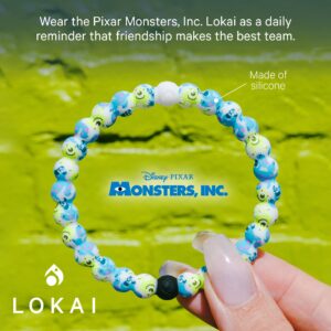 Lokai Silicone Beaded Bracelet for Women & Men, Monsters Inc - Disney & Pixar Collection, (Extra Large, 7.5 Inch Circumference) - Silicone Jewelry Fashion Bracelet Slides-On for Comfortable Fit