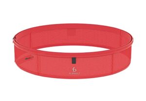 flipbelt lightweight running air belt, fitness and running fanny pack for women and men, non chafing waist band pack for phone, keys, money, moisture wicking storage belt, usa company