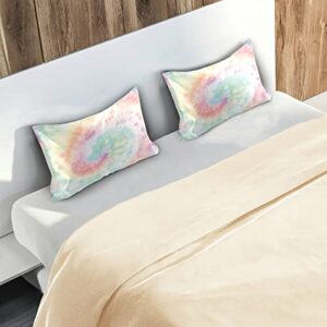 Dalzium Satin Pillowcase for Hair and Skin, Tie Dye Silk Pillowcase Soft and Cozy Body Pillow Covers, Standard Size Satin Pillow Cases with Envelope Closure(20x26 Inch), 1PC