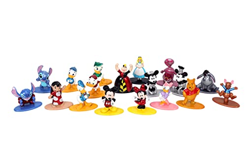 Jada Toys Disney 1.65" 18-Pack Series 1 Die-cast Collectible Figures, Toys for Kids and Adults (33201)