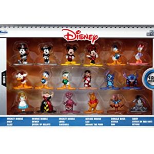 Jada Toys Disney 1.65" 18-Pack Series 1 Die-cast Collectible Figures, Toys for Kids and Adults (33201)