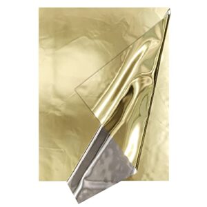 Crown Display Metallic Gold Foil Sheets For Gift Wrapping 100 Sheets I 20 In X 30 In I Gold Foil Sheets For Crafts I Plastic Wrap For Presents I Gift Bag Filler I Gift Basket Wrap I Gold Foil Wrap