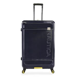 NAUTICA Roadie 3pc Hardside Luggage Set, Navy/Yellow