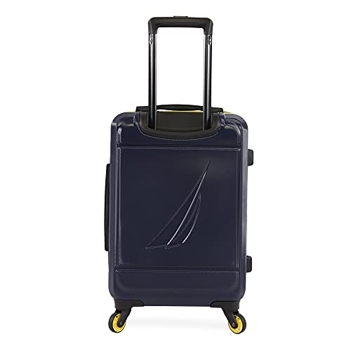 NAUTICA Roadie 3pc Hardside Luggage Set, Navy/Yellow