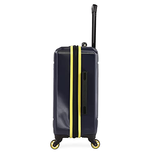 NAUTICA Roadie 3pc Hardside Luggage Set, Navy/Yellow