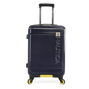 NAUTICA Roadie 3pc Hardside Luggage Set, Navy/Yellow