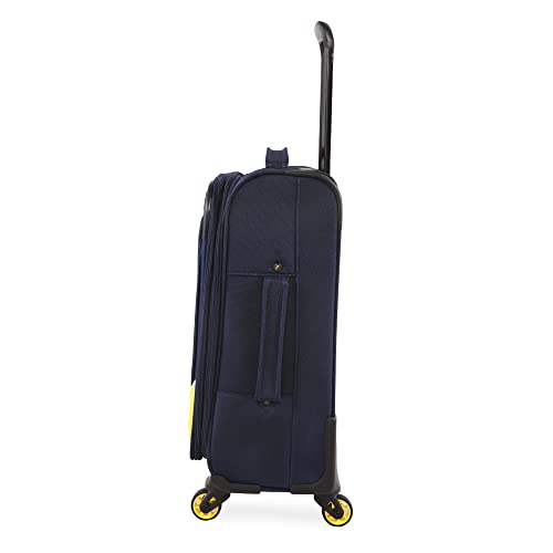 Nautica Pathfinder 2pc Softside Luggage Set, Navy/Yellow