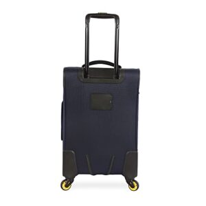 Nautica Pathfinder 2pc Softside Luggage Set, Navy/Yellow