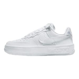 nike women's air force 1 fontanka shoes, white/white, 8.5