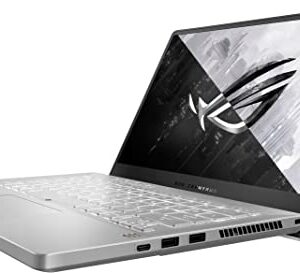 Asus 2022 Newest - ROG Zephyrus 14'' FHD 144Hz Gaming Laptop - AMD Ryzen 7 5800HS - NVIDIA GeForce RTX 3060 - Moonlight White w/Mouse Pad (40GB RAM|2TB PCIe SSD)