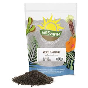 organic worm castings (1 quart); 1lb all natural soil amendment, soil builder, and fertilizer