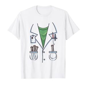 Scientist Costume Halloween Chemistry Science Lab Coat T-Shirt