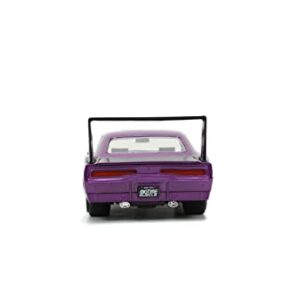 Jada Toys Big Time Muscle 1:24 1969 Dodge Charger Daytona Die-cast Car Purple, Toys for Kids and Adults