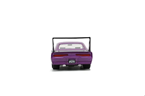 Jada Toys Big Time Muscle 1:24 1969 Dodge Charger Daytona Die-cast Car Purple, Toys for Kids and Adults