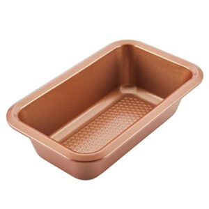 Ayesha Curry Kitchenware Bakeware Nonstick Meatloaf/Loaf Pan Set, Two 9 Inch x 5 Inch, Copper