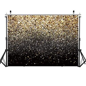 yytdy 7x5ft backdrop bokeh black gold backdrop birthday party backdrop ceremony backdrop studio backdrop photo backgdrop photo studio backdrop group photo vinyl backdrop d-29