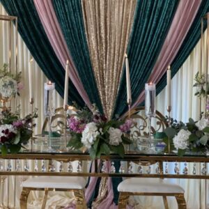 Velvet Emerald Green Curtains for Draping, Backdrop Curtain Panel - 8ft H x 52" W Drape- for Birthday Party, Bedroom, Living Room,and Any Events!