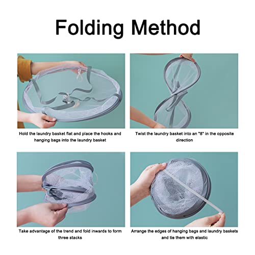 HJNATTY Foldable Clothes Drying Hanger Racks Prevent Clothes from Deforming. Laundry Basket for Drying Underwear,Baby Clothes,Socks,Towel,Hat,Scarf,Cloth Diapers,Gloves, Beauty Eggs and Brushes.