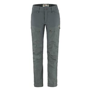 fjallraven keb trousers curved - women's basalt 42