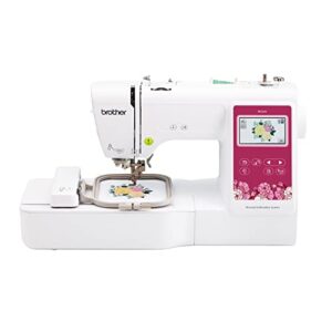 brother pe545 embroidery machine, wireless lan connected, 135 built-in designs, 4" x 4" hoop area, large 3.7" lcd touchscreen, usb port, 10 font styles