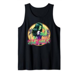 marvel she-hulk jennifer walters palm tree flex tank top