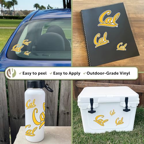 University of California Berkeley Sticker Golden Bears Cal UC Stickers Vinyl Decals Laptop Water Bottle Car Scrapbook T3 (Type 3-3)