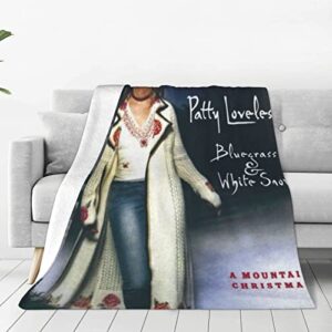 flannel blanket patty loveless soft lightweight throw blanket warm durable sofa couch decor beding 50"x40"