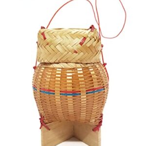 DOI ● DOI Sticky Rice Serving Bamboo Basket Owl Shape