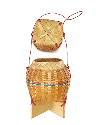 DOI ● DOI Sticky Rice Serving Bamboo Basket Owl Shape