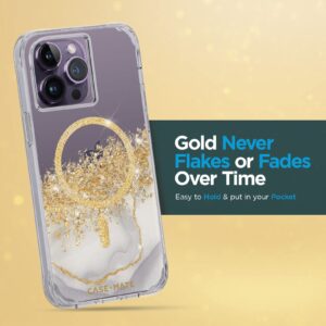 Case-Mate iPhone 14 Pro Max Case - Karat Marble [10FT Drop Protection] [Compatible with MagSafe] Magnetic Cover with Cute Bling Sparkle for iPhone 14 Pro Max 6.7", Anti-Scratch, Shock Absorbent, Slim