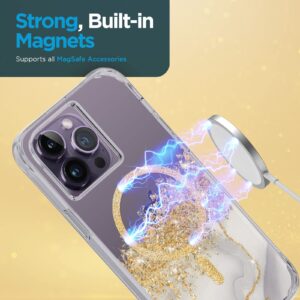 Case-Mate iPhone 14 Pro Max Case - Karat Marble [10FT Drop Protection] [Compatible with MagSafe] Magnetic Cover with Cute Bling Sparkle for iPhone 14 Pro Max 6.7", Anti-Scratch, Shock Absorbent, Slim