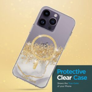 Case-Mate iPhone 14 Pro Max Case - Karat Marble [10FT Drop Protection] [Compatible with MagSafe] Magnetic Cover with Cute Bling Sparkle for iPhone 14 Pro Max 6.7", Anti-Scratch, Shock Absorbent, Slim