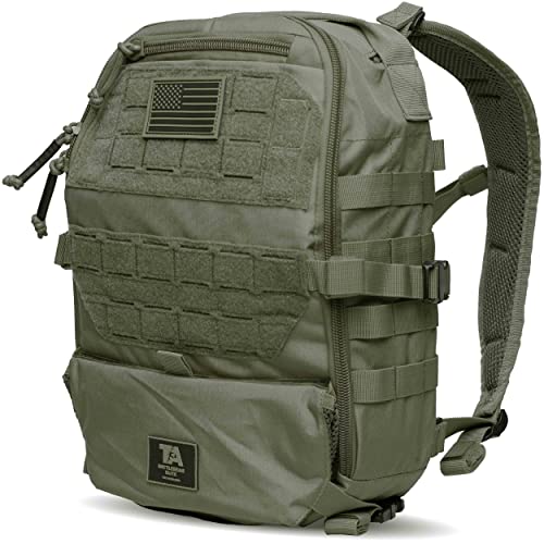 BattlePack Elite | Standalone and Tactical Vest Backpack | Combat Veteran Owned Company | 1 Day Assault Pack | Outdoors Pack Ranger Green