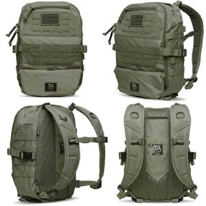 BattlePack Elite | Standalone and Tactical Vest Backpack | Combat Veteran Owned Company | 1 Day Assault Pack | Outdoors Pack Ranger Green