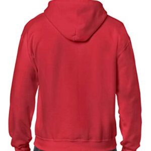 Gildan Adult Fleece Zip Hooded Sweatshirt, Style G18600 Red, X-Large