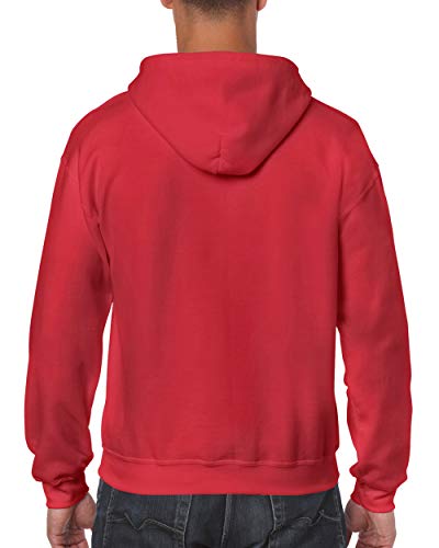 Gildan Adult Fleece Zip Hooded Sweatshirt, Style G18600 Red, X-Large