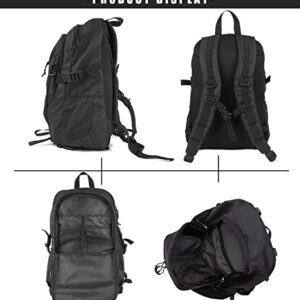 WolfWarriorX Backpack for Men Laptop Backpacks - for Hiking Outdoor Sports Black