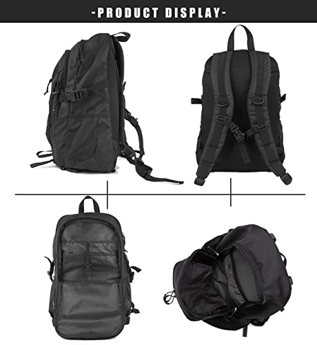 WolfWarriorX Backpack for Men Laptop Backpacks - for Hiking Outdoor Sports Black