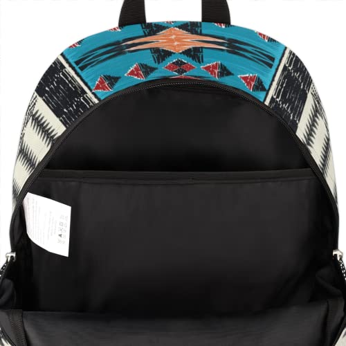 Pardick Ethnic Aztec School Backpacks for Girls Boys Teens Students - Aztec Print College Schoolbag Book Bag - Water Resistant Travel Backpacks for Women Men