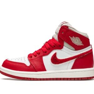 Jordan Boy's Jordan 1 High OG (Little Kid) Light Iron Ore/Varsity Red/Sail 2.5 Little Kid M