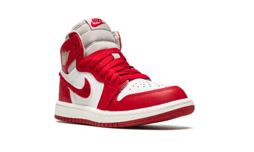 Jordan Boy's Jordan 1 High OG (Little Kid) Light Iron Ore/Varsity Red/Sail 2.5 Little Kid M