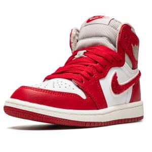 Jordan Boy's Jordan 1 High OG (Little Kid) Light Iron Ore/Varsity Red/Sail 2.5 Little Kid M