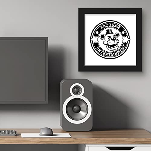 Trends International Gallery Pops Five Nights at Freddy's - Fazbear Entertainment Logo Wall Art Wall Poster, 12" x 12", Black Framed Version