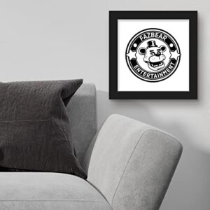 Trends International Gallery Pops Five Nights at Freddy's - Fazbear Entertainment Logo Wall Art Wall Poster, 12" x 12", Black Framed Version