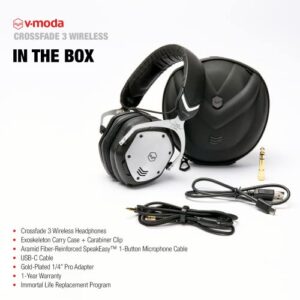 V-MODA Crossfade 3 Wireless, Matte Black