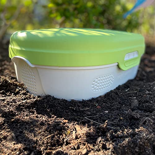 Vego Garden In-Ground Worm Composter Outdoor Farm Compost Bin 8 Gallons BPA-Free Composting System for Raised Garden Beds