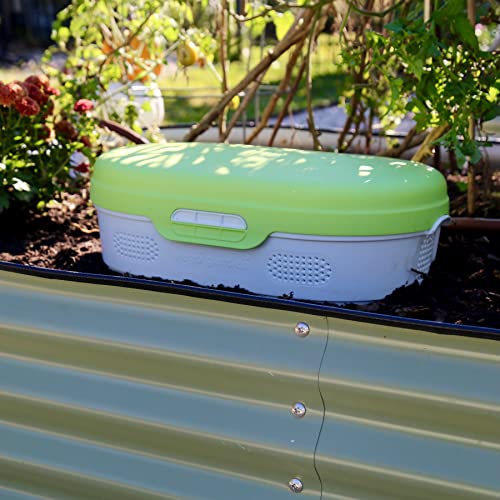 Vego Garden In-Ground Worm Composter Outdoor Farm Compost Bin 8 Gallons BPA-Free Composting System for Raised Garden Beds